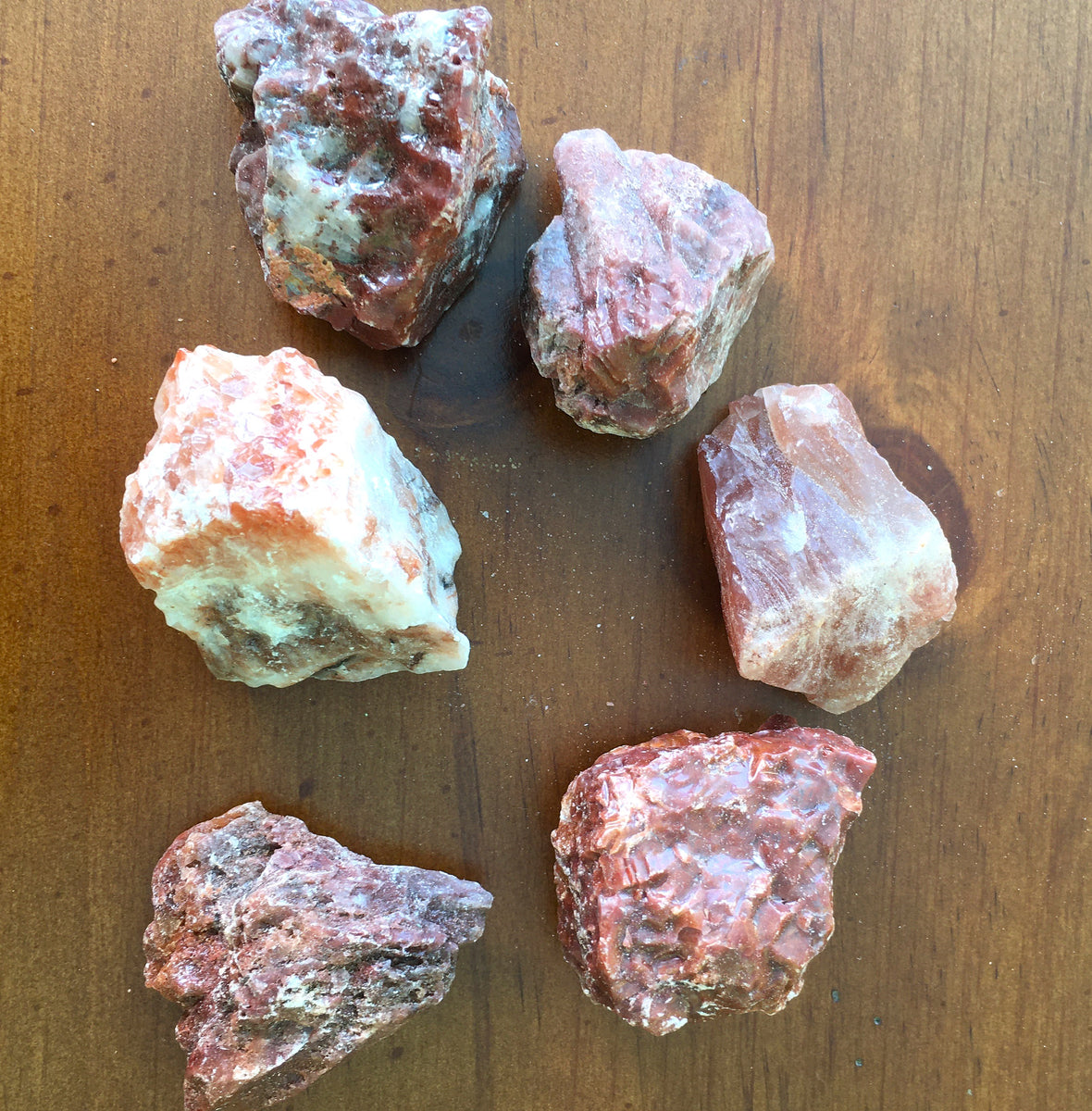 Red Calcite -Raw – Five Sisters Crystals