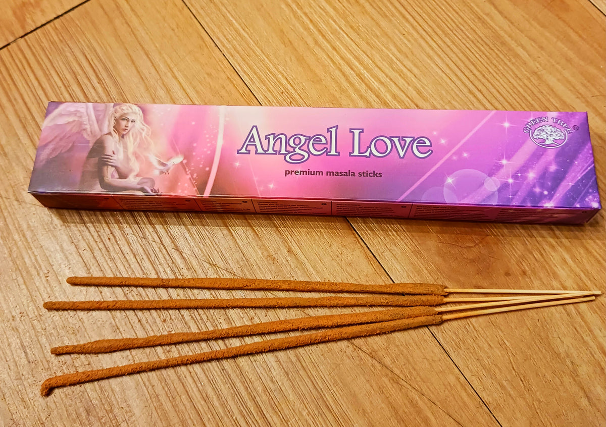 Green Tree Angel Love Premium Masala Incense Sticks – Five Sisters Crystals