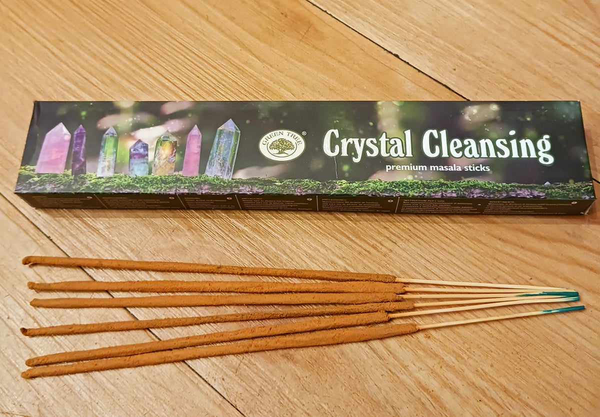 Green Tree Crystal Cleansing Premium Masala Incense Sticks – Five ...