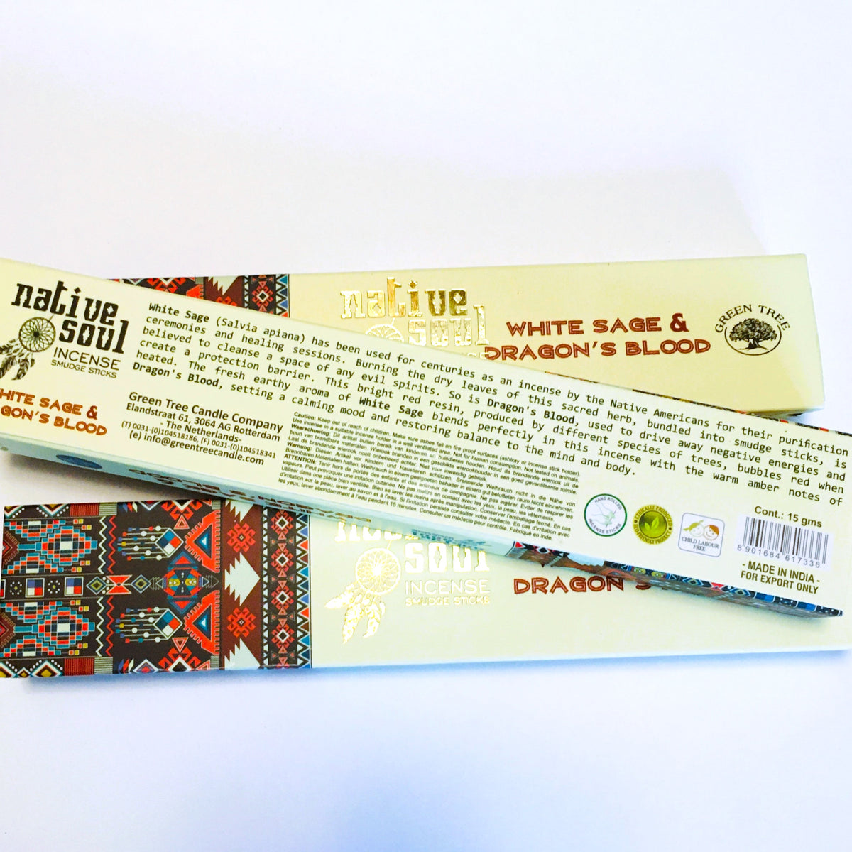 Native Soul Incense Smudge Sticks White Sage & Dragon's Blood – Five ...