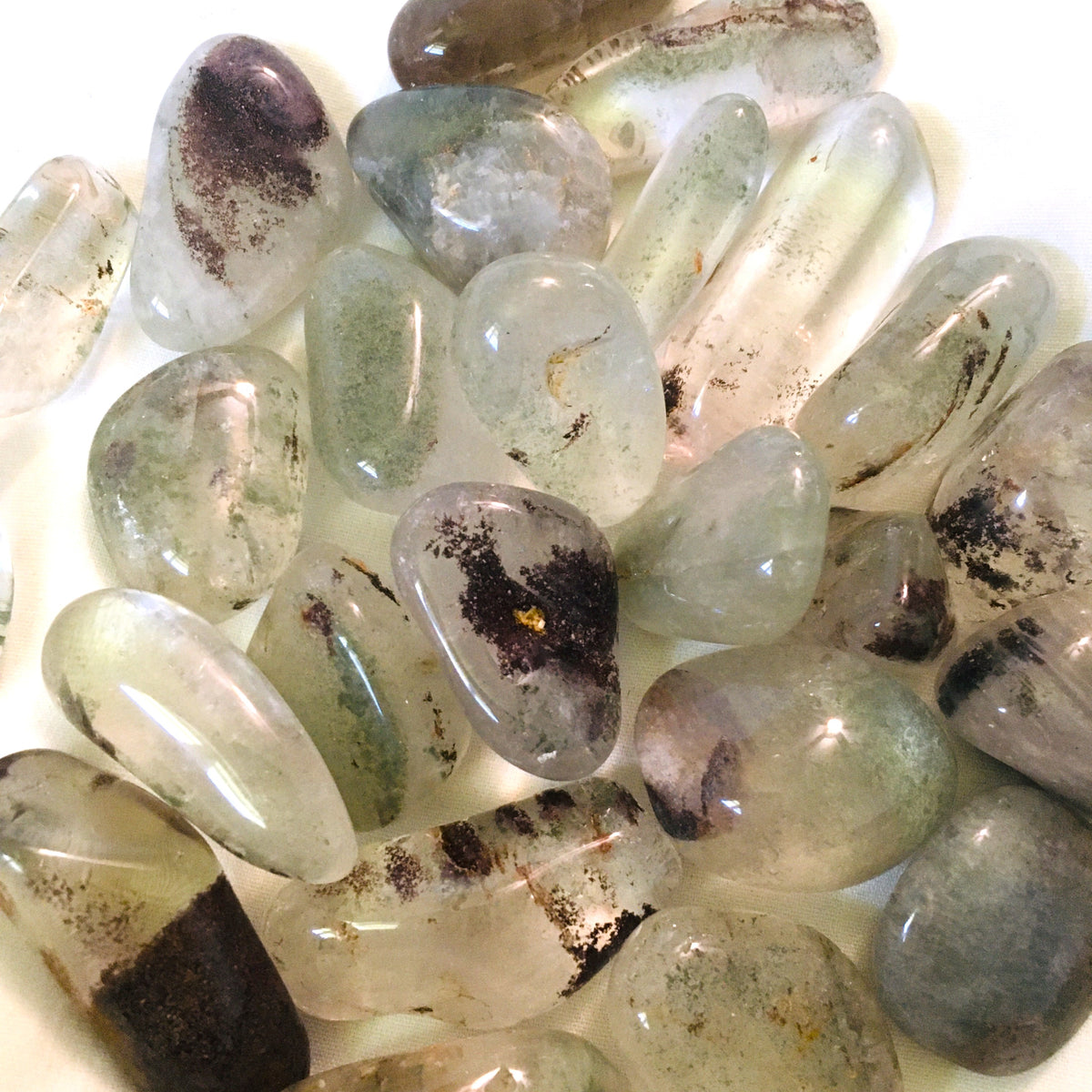 Chlorite Lodolite Tumbled – Five Sisters Crystals