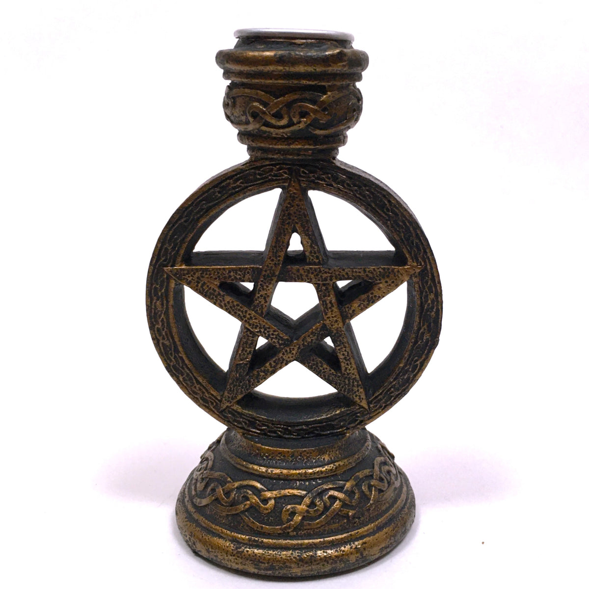 Wicca Pagan Witchcraft Pentagram Candle Incense Holder – Five Sisters ...